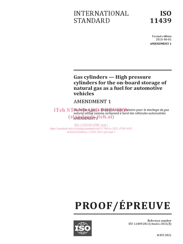 ISO 11439 2013 PRF Amd 1 | PDF