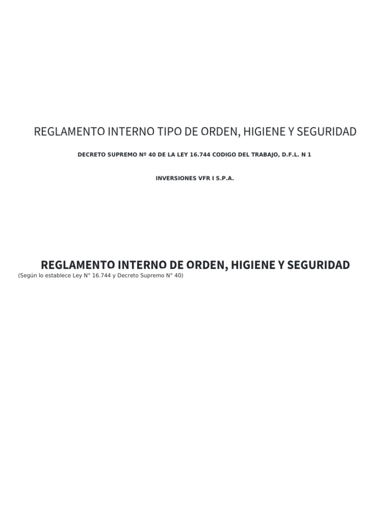 2023 02-17-13-23 Reglamento Interno Tipo de Orden Higiene y Seguridad Nicole Escobar Rodriguez ...
