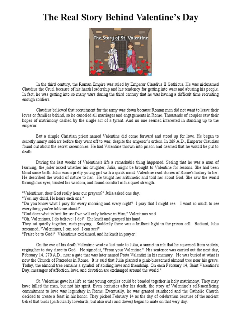 The Real Story Behind Valentine's Day | PDF | Valentine's Day