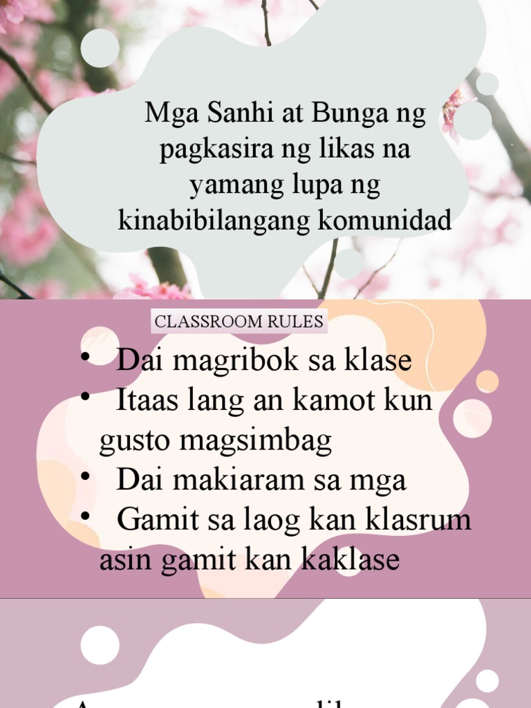 Sanhi at Bunga | PDF