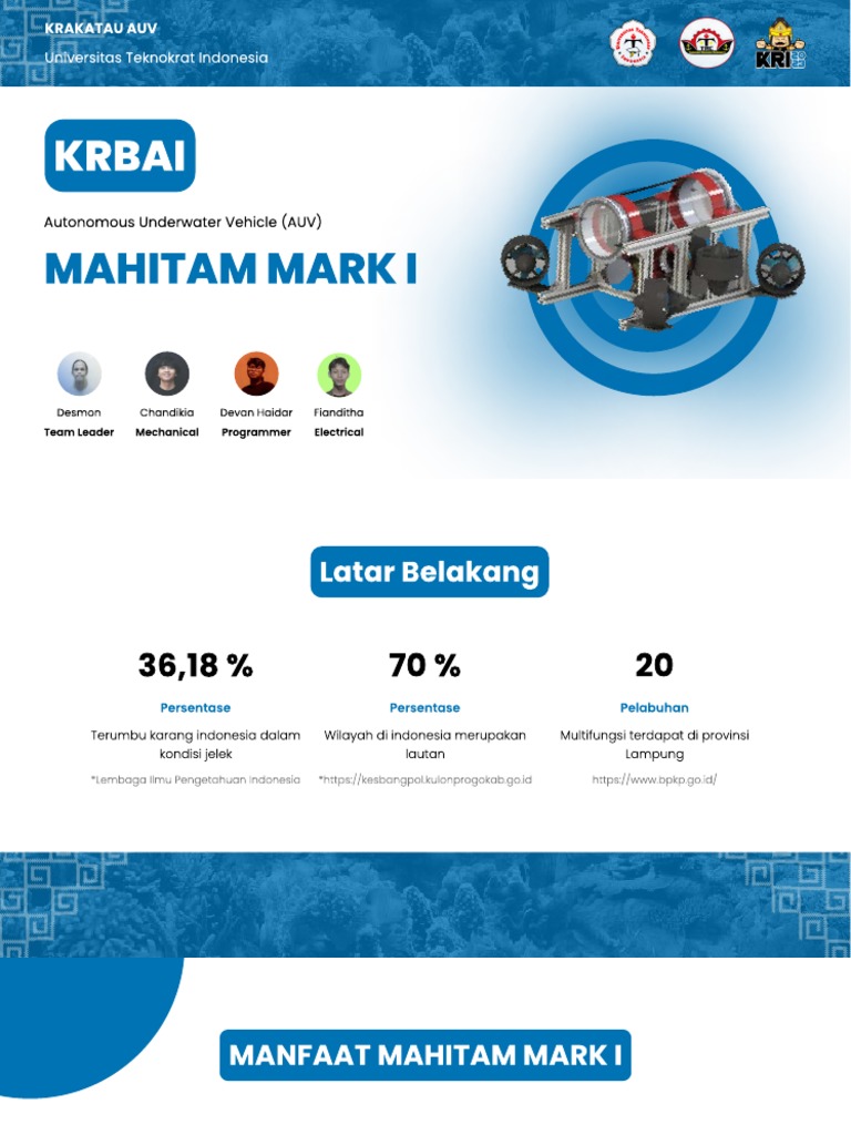 KRBAI – Universitas Teknokrat Indonesia – KRAKATAU AUV (1) | PDF
