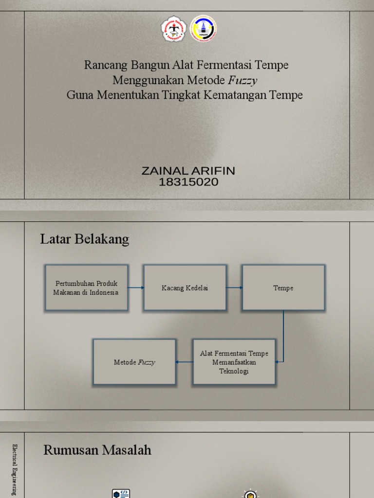 Alat Fermentasi Tempe Fuzzy Mamdani | PDF