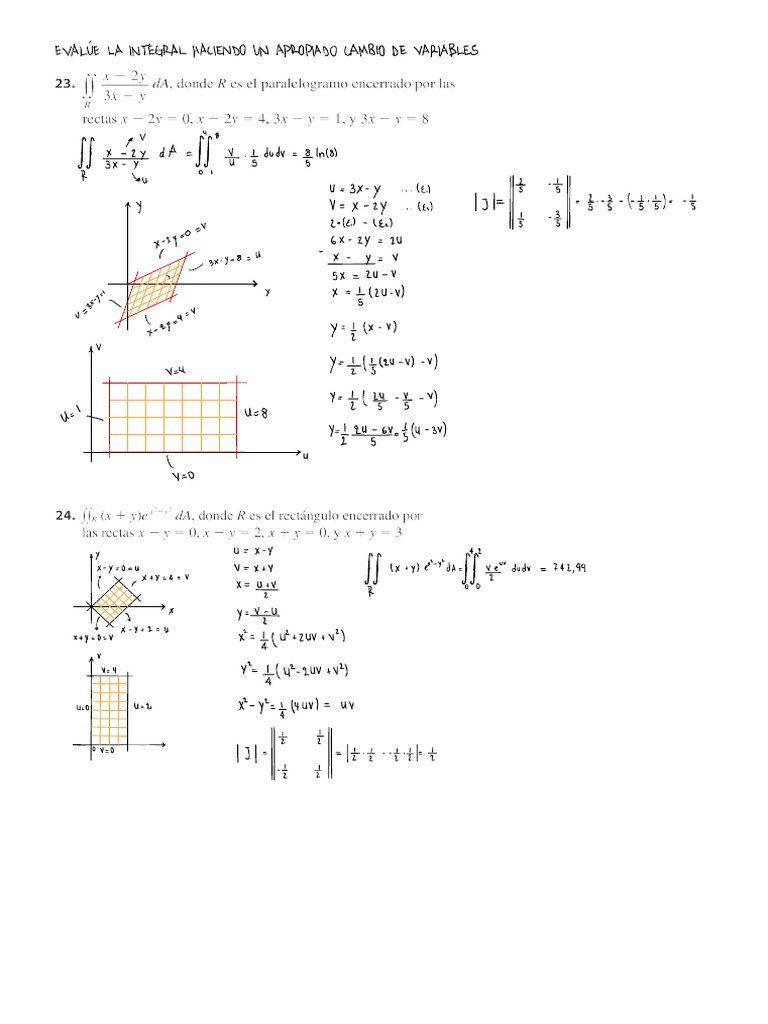 Ejercicios 23 24 Stewart S 15.9 | PDF