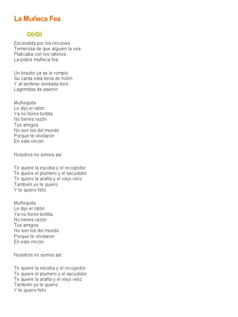 La Muñeca Fea | PDF