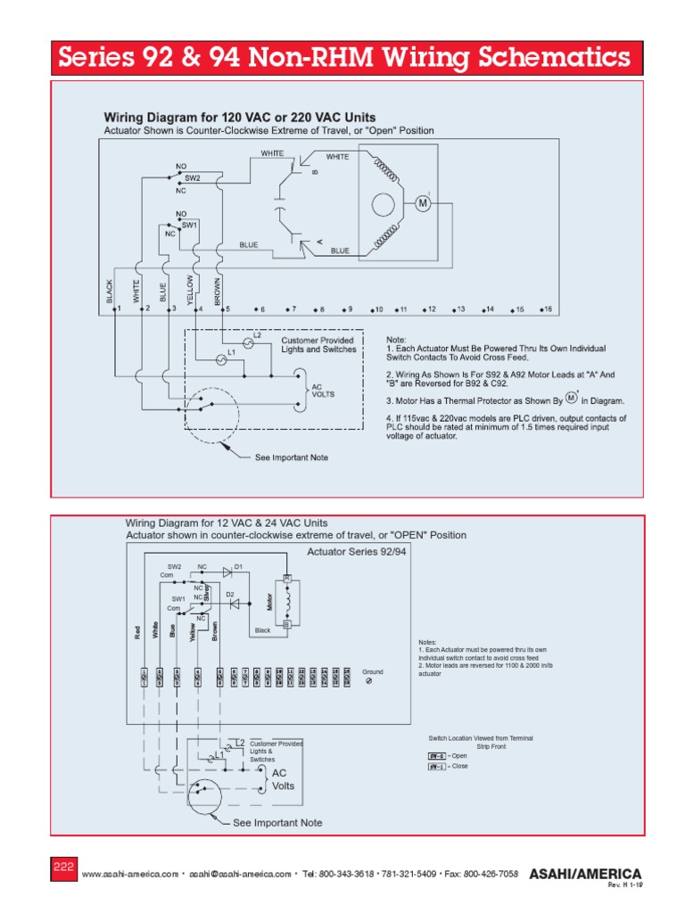 03.datasheet - Wiring Diagram Series 94 Electric Actuator | PDF ...