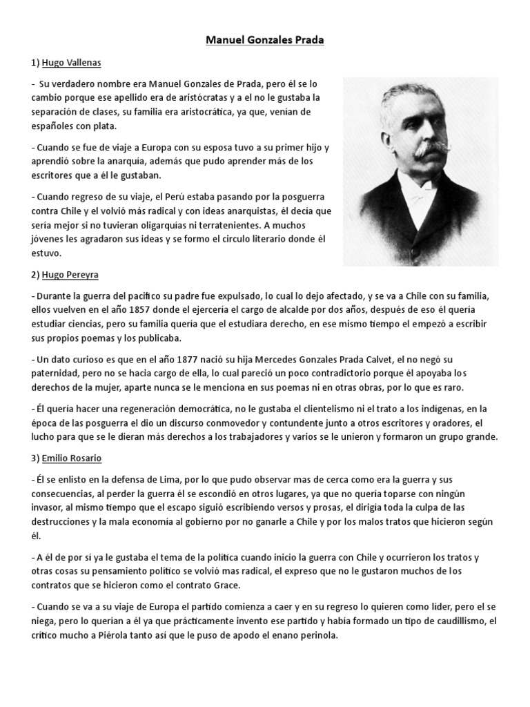 Manuel Gonzales Prada | PDF