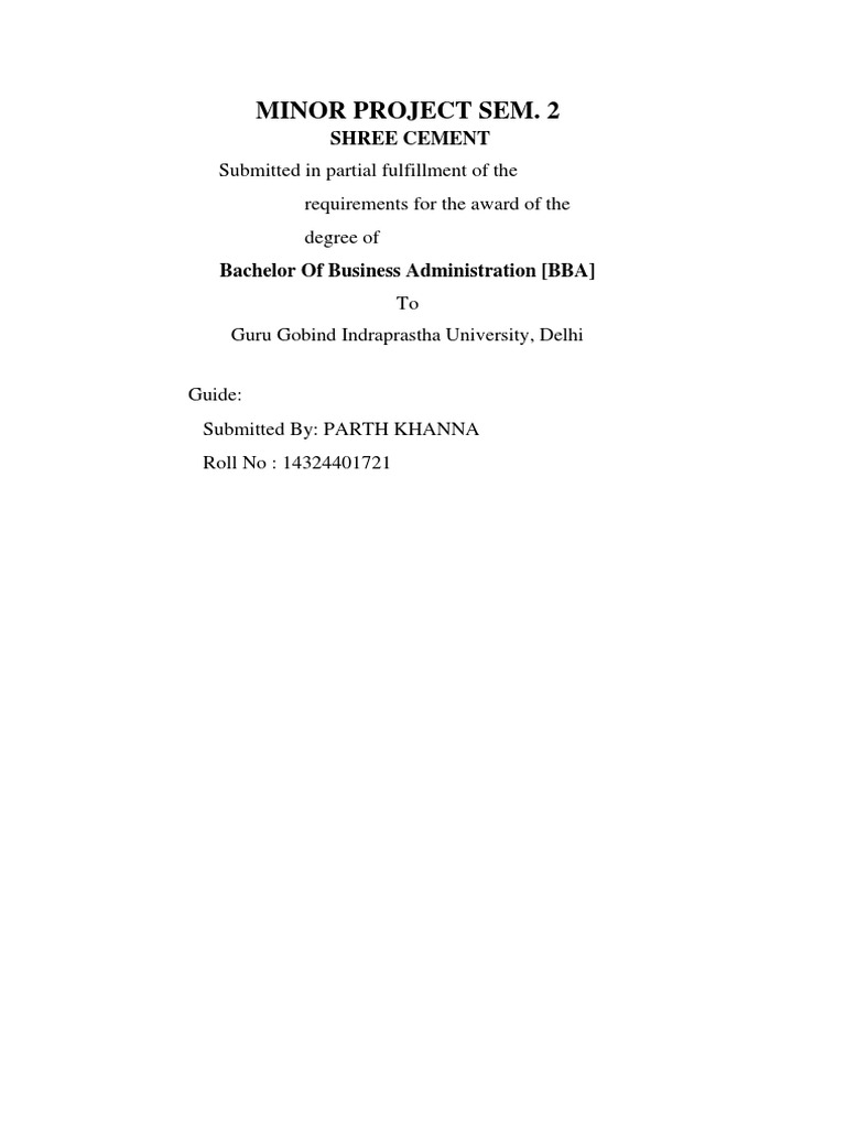 Minor Project | PDF | Return On Equity | Debt