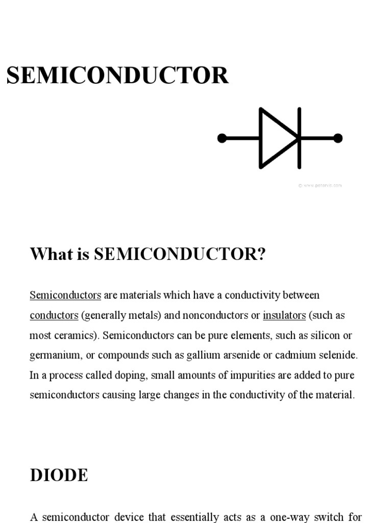 Semiconductor Diode | PDF