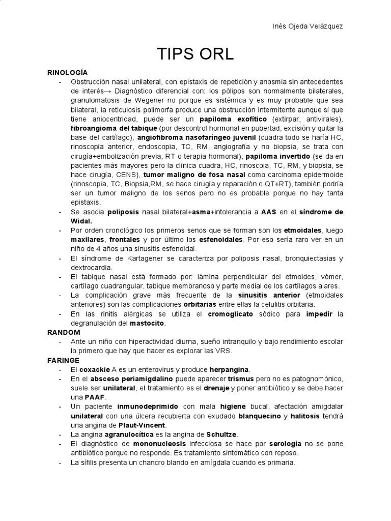 ORL TIPS | PDF
