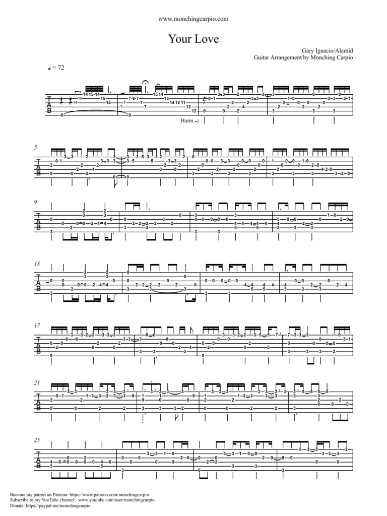 Your Love Tablature | Download Free PDF | E Commerce | World Wide Web