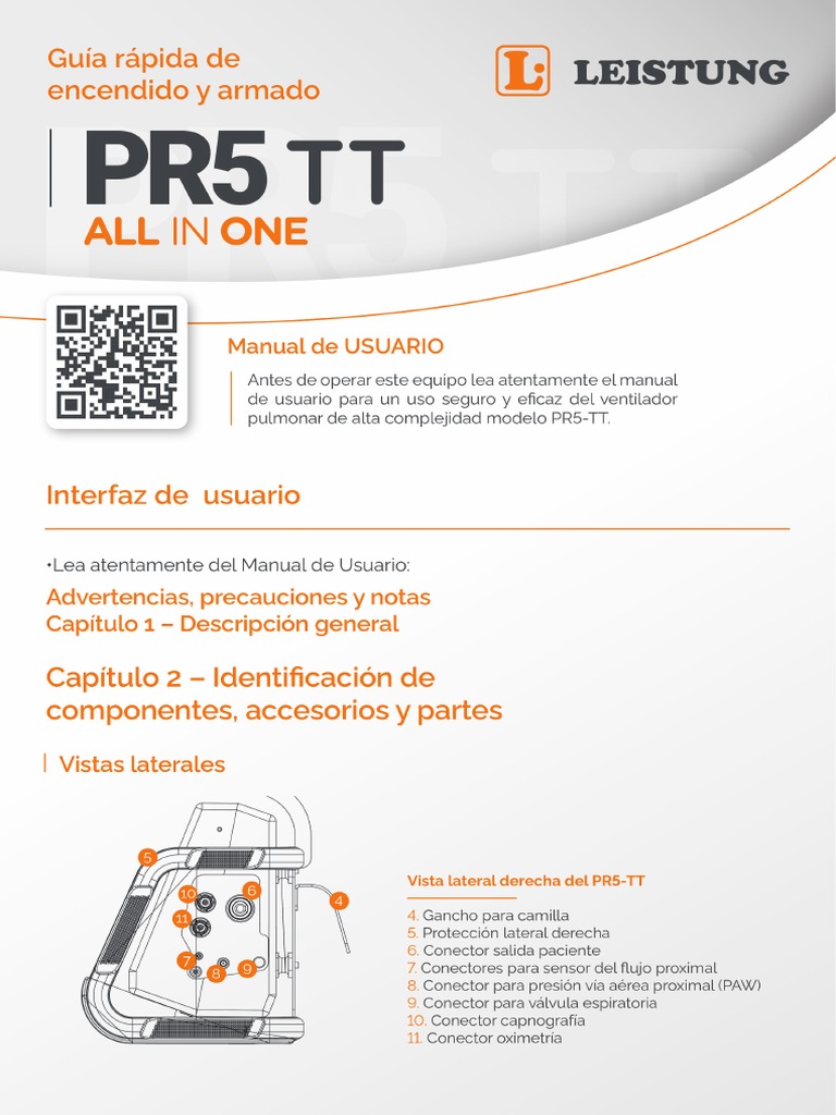 Ventilador Transporte, Leistung, PR5-TT, Guia Rápida, Español | PDF