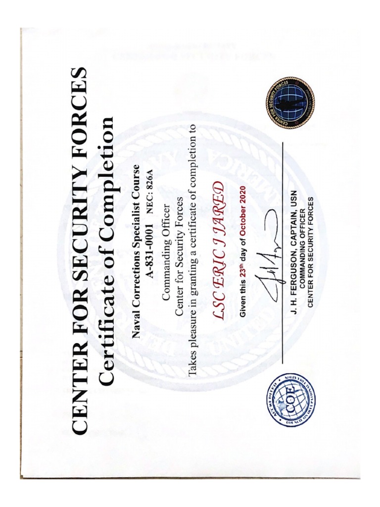 OC Certification | PDF