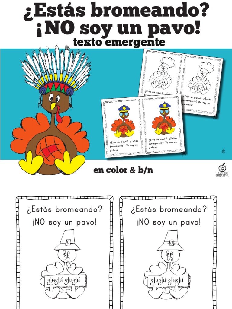 Spanish Turkey Emergent Reader | PDF