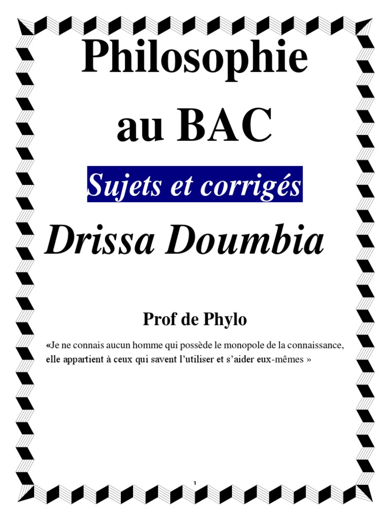 Sujets de philo au BAC 1987 | PDF | Démocratie | Idéologies politiques