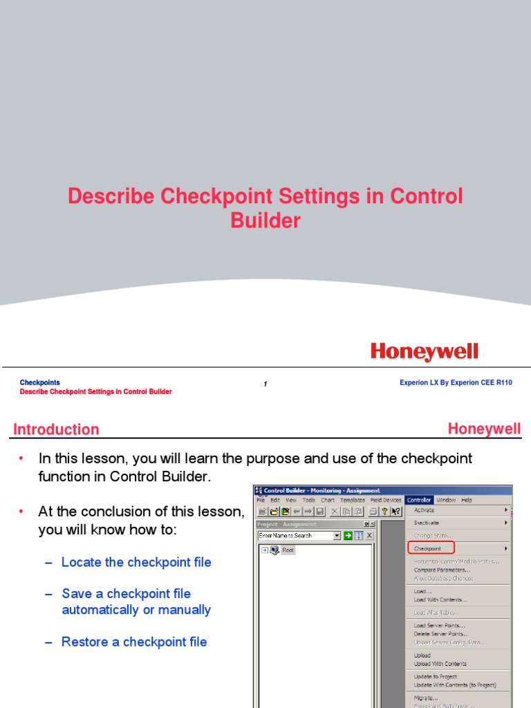 12 20R110 Checkpoints | PDF