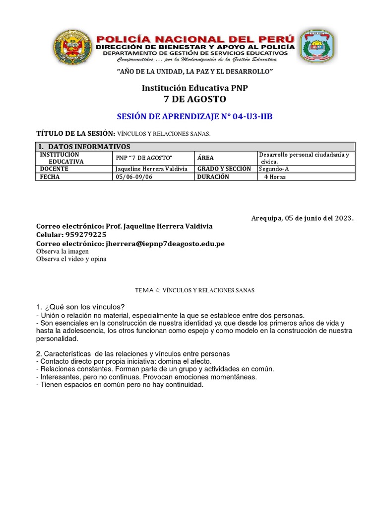 DPCC - 2do A - S4 - IIB | PDF | Amor | Sicología