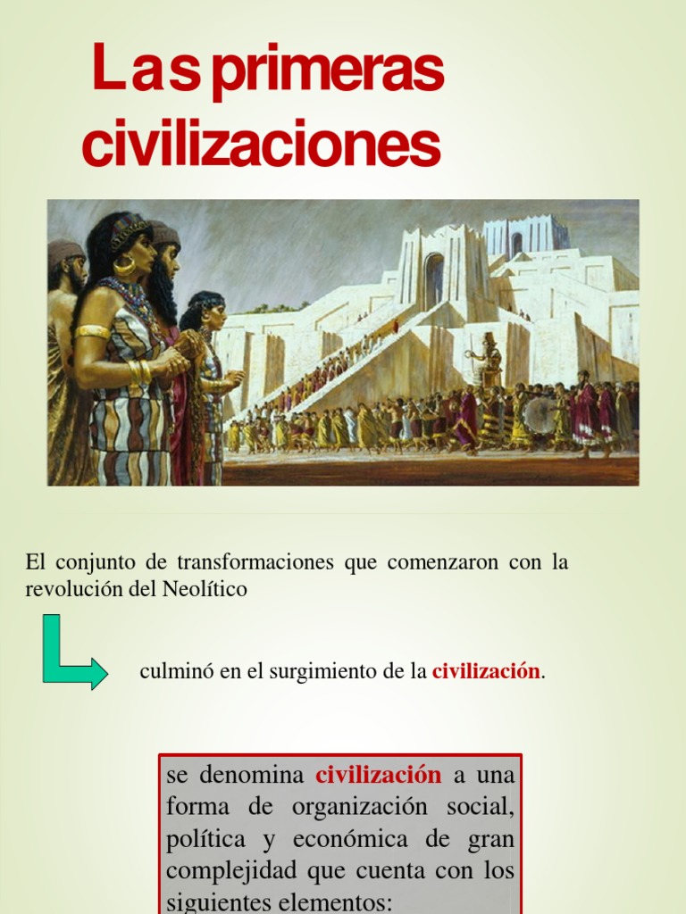 Las Primeras Civilizaciones Pdf Antiguo Egipto Mesopotamia