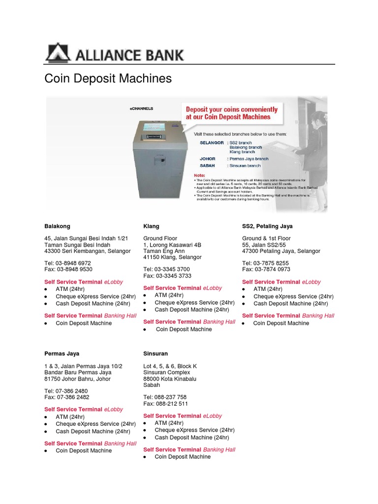 Coin Deposit Machines | PDF | Economies | Financial Services