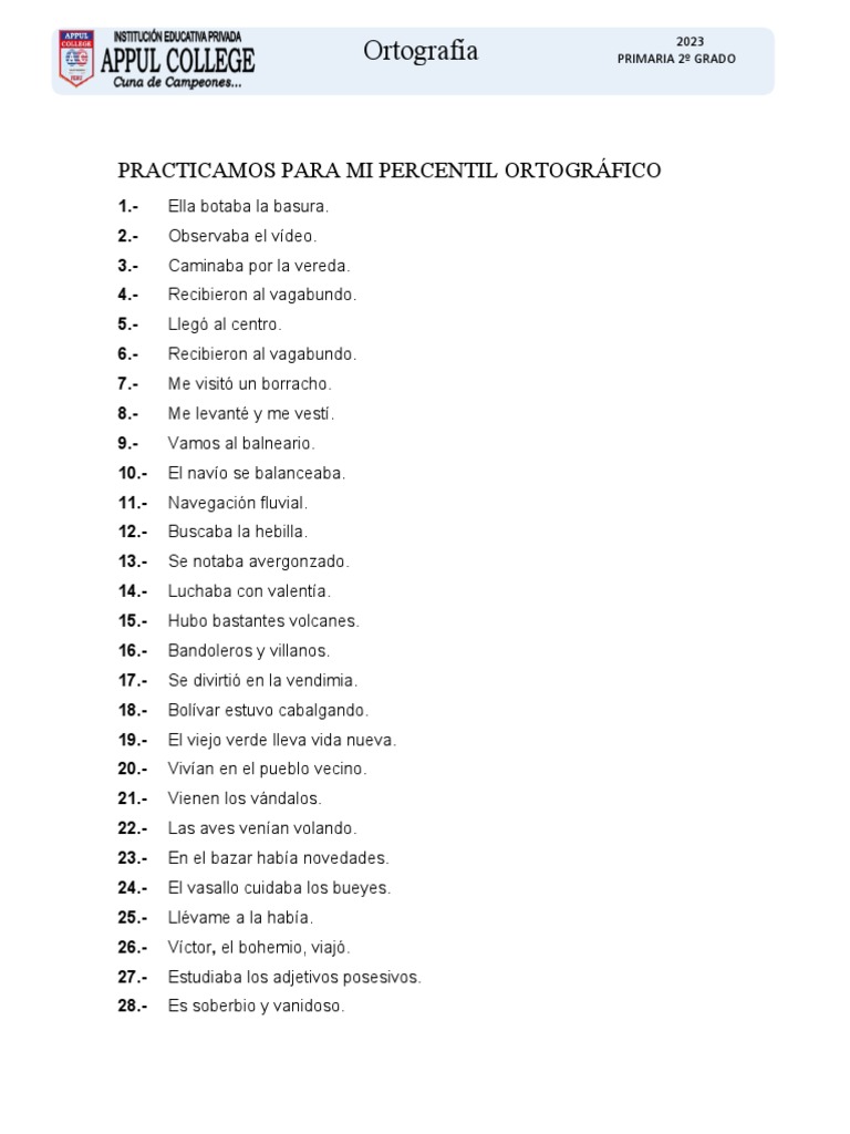 ORTOGRAFÍA | PDF
