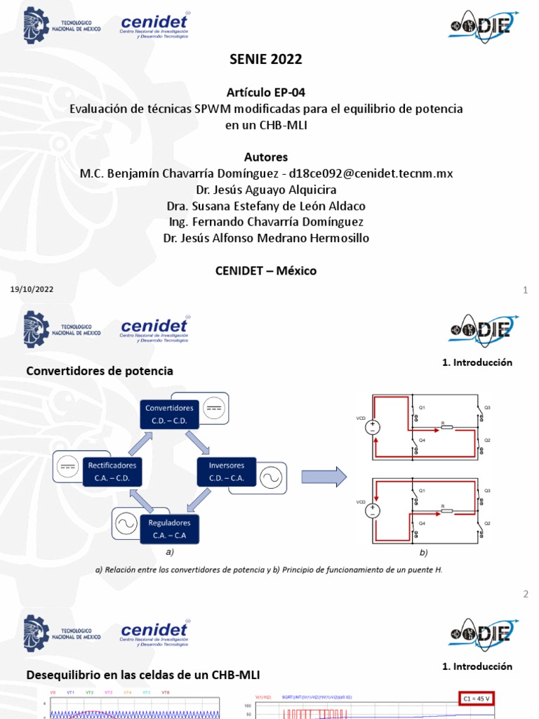 SENIE 2022, Artículo EP-04 - Presentación | PDF | Modulación | Armónico