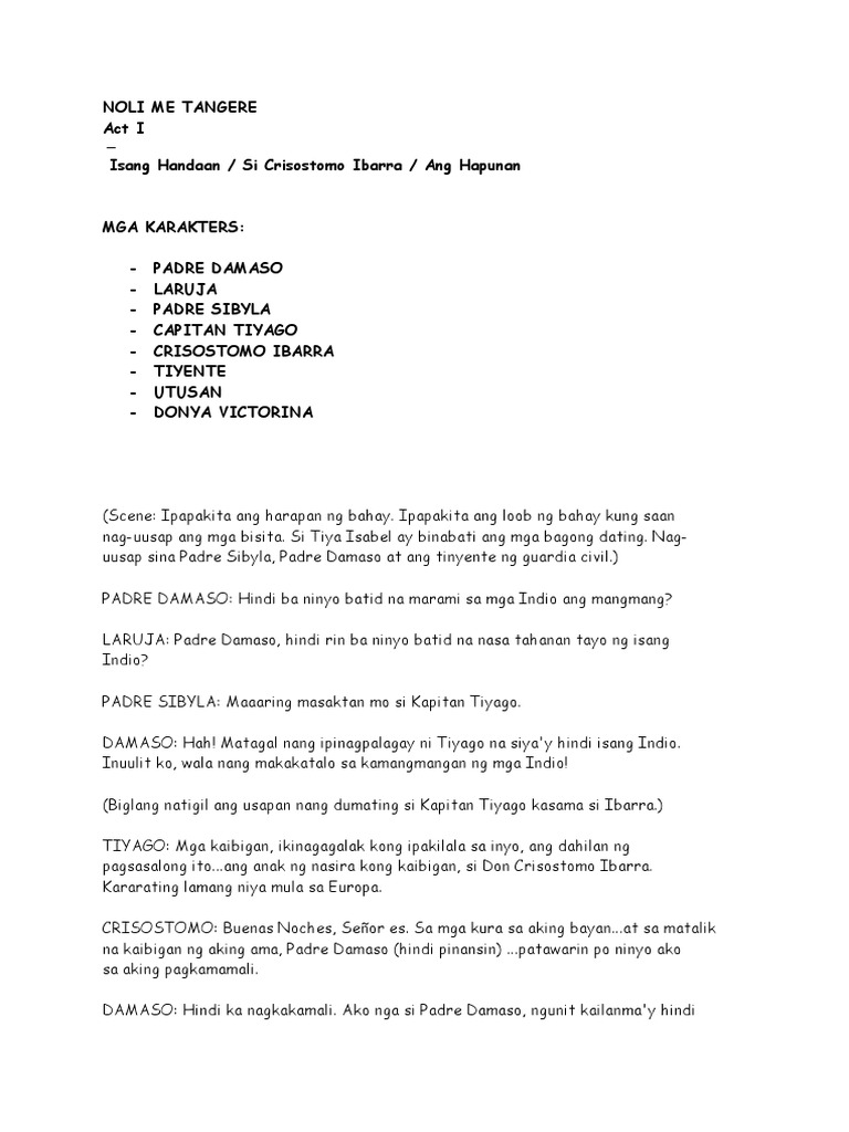 Ang-Hapunan-Script-1 | PDF