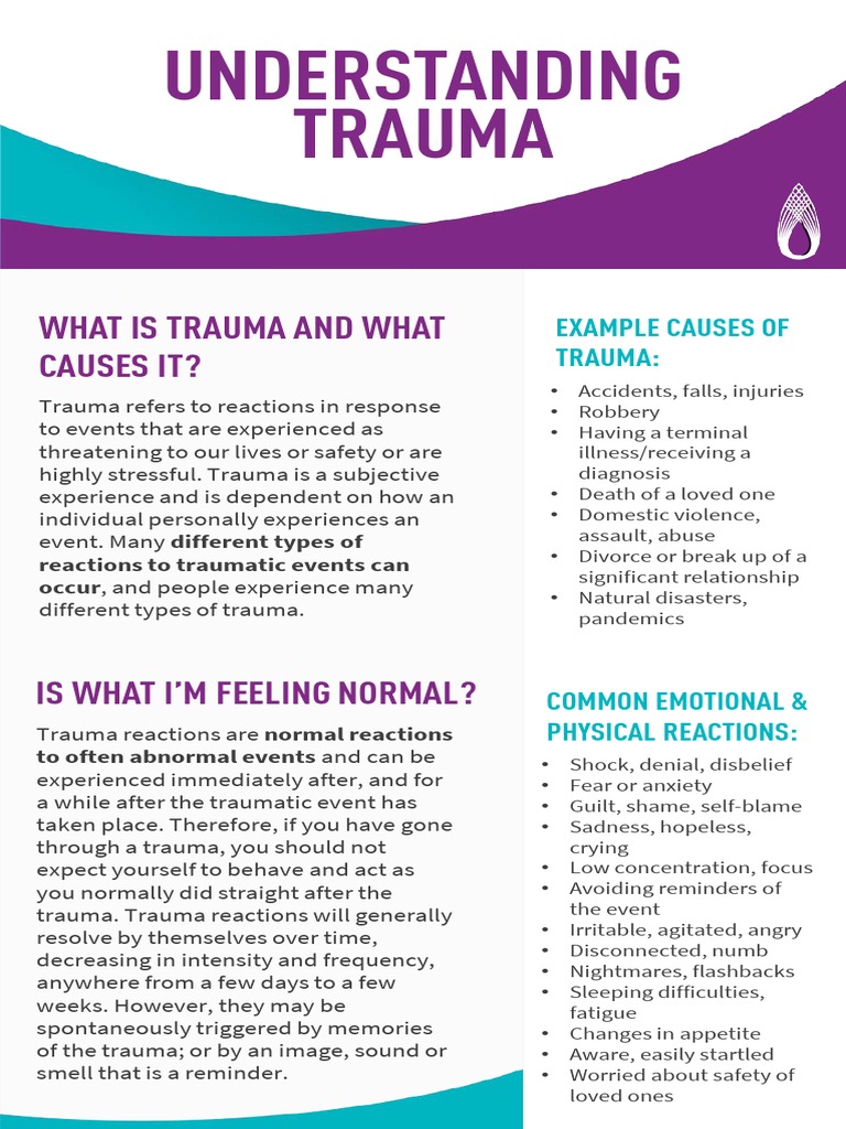Understanding Trauma DYL | PDF | Psychological Trauma | Emotions