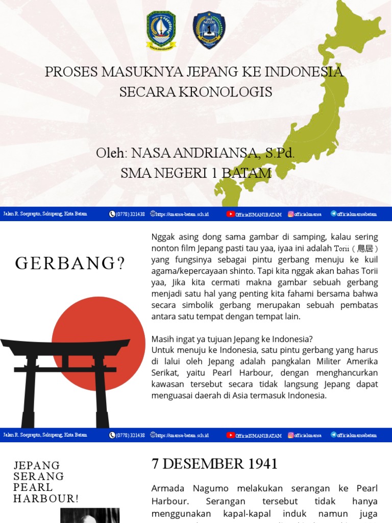 Proses Masuknya Jepang Ke Indonesia Kronologis | PDF
