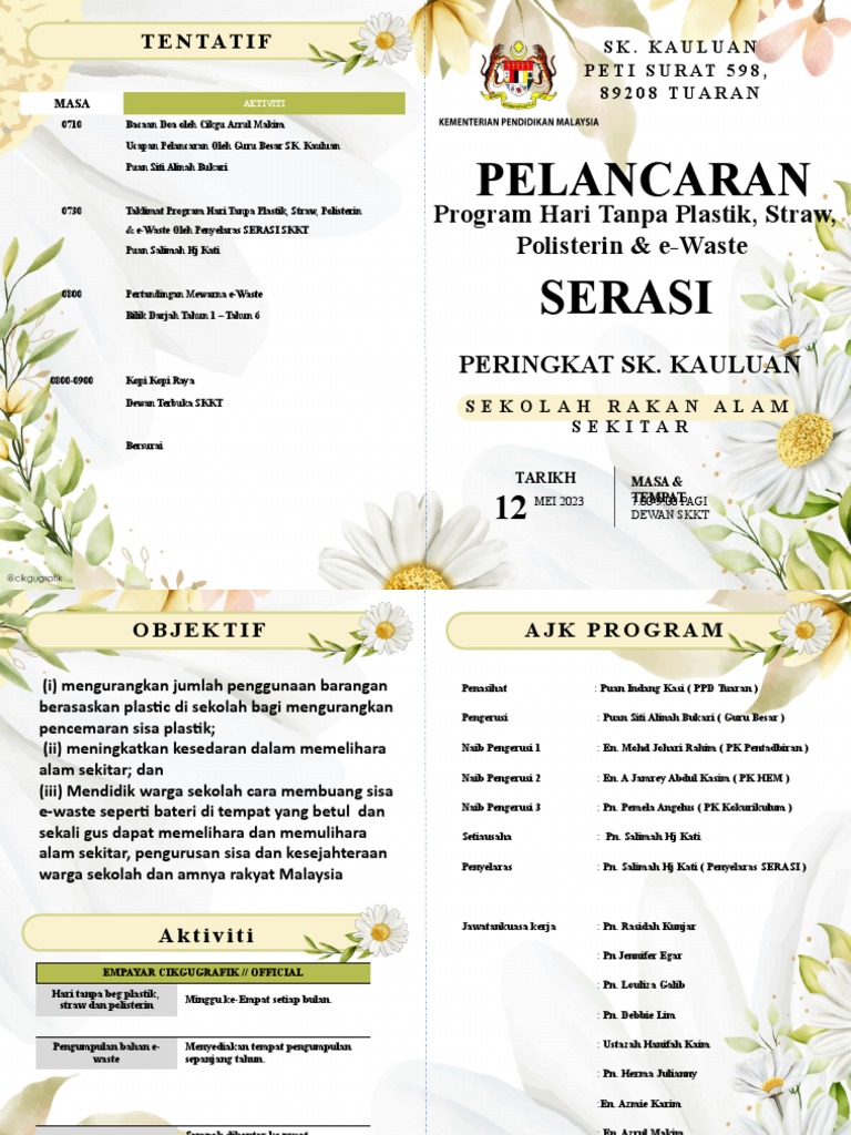 Aturcara Pelancaran Ewaste | PDF