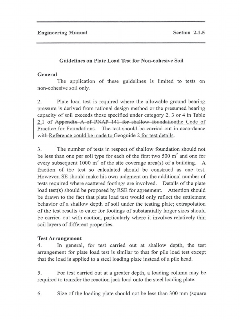 Plate Load Test Guidelines | PDF