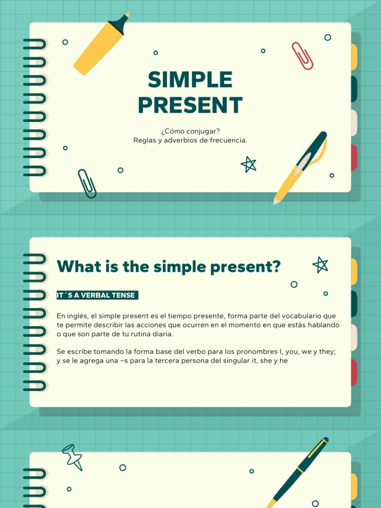 Reglas del Presente Simple en Inglés | PDF | Verbo | Relaciones sintácticas