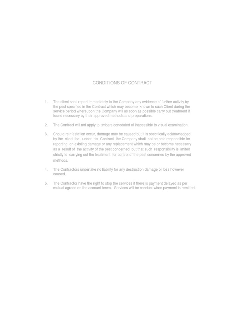 Orkin Service Agreement Terms | PDF | Finance & Money Management