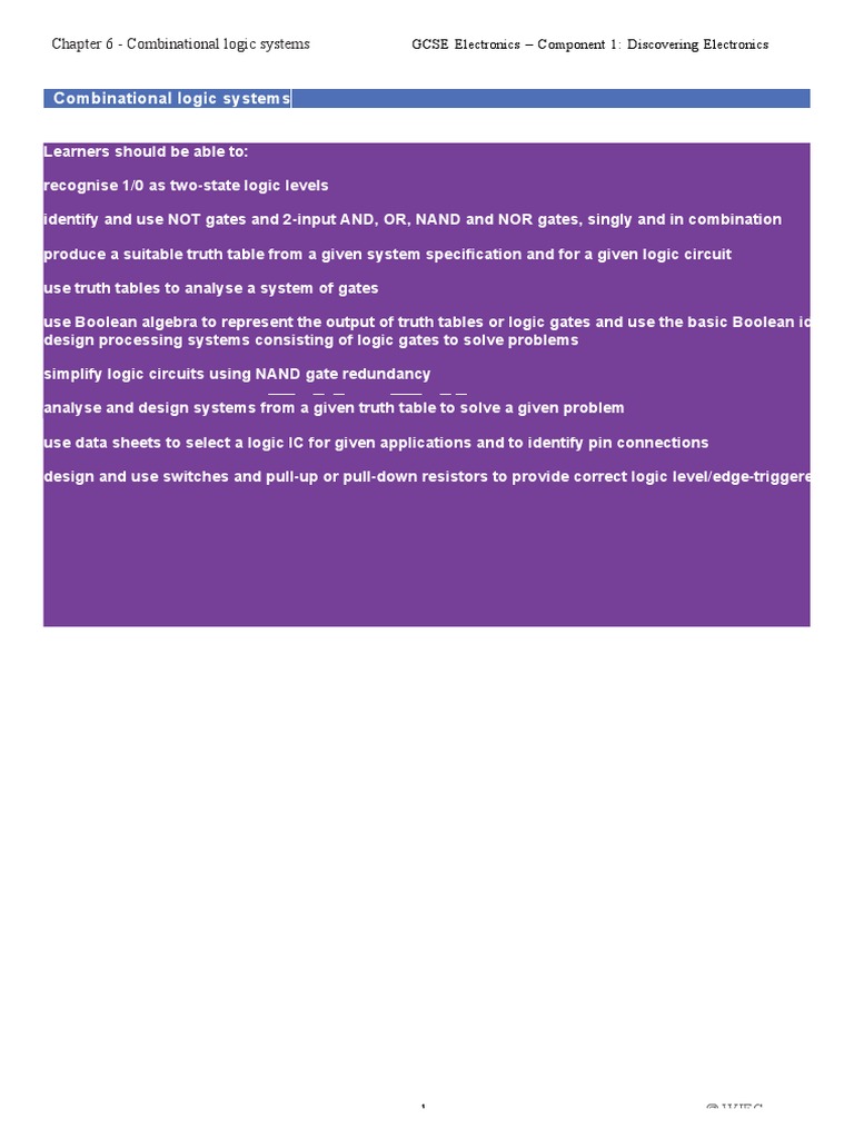 Digital Electronics. Theory and Exercices | PDF | Logic Gate | Electronic Circuits