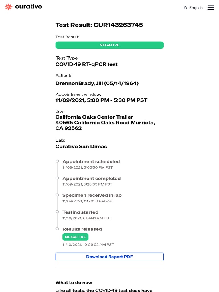 COVID-19 Testing & Health Services Curative | PDF | Science & Mathematics