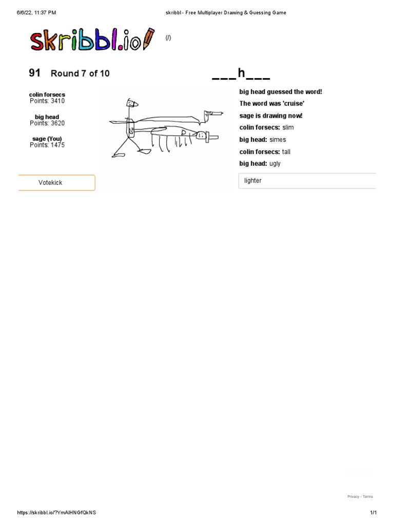 Skribbl - Free Multiplayer Drawing & Guessing Game | PDF