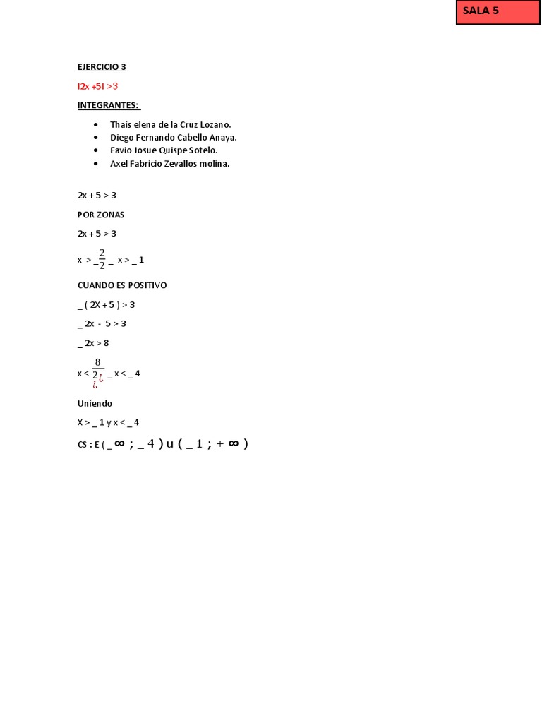 EJERCICIO 3 GRUPAL. | PDF