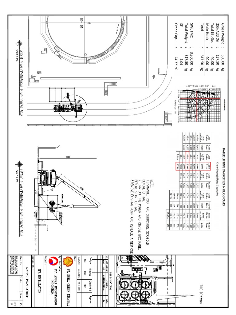 Lifting Plan Centrifugal Pump | PDF