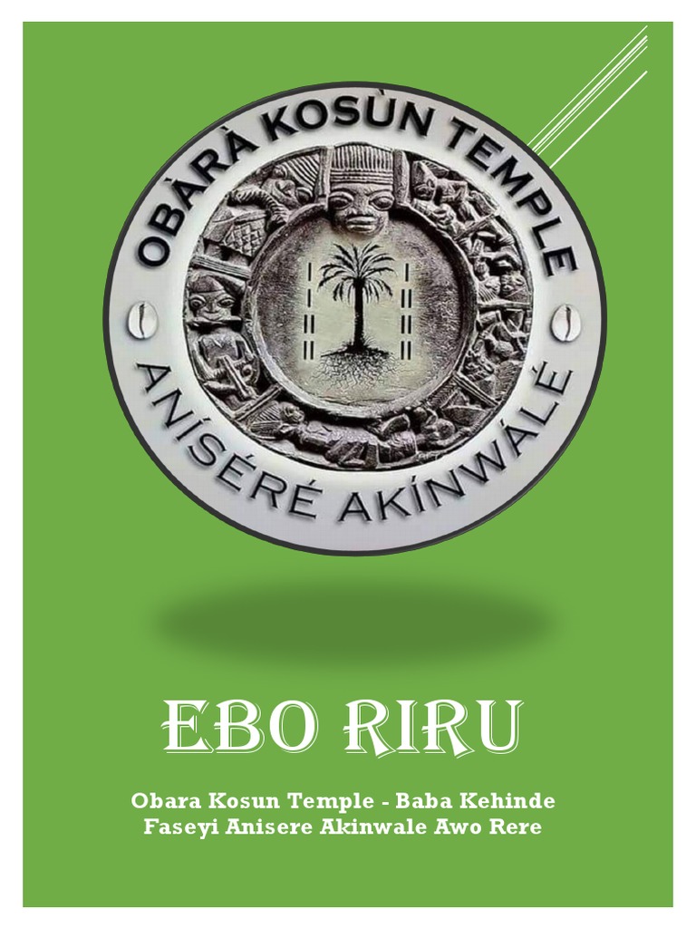 Ebo Riru en Español Practico Anisere Akinwale Version 1.3 | PDF | Santeria | Religión étnica
