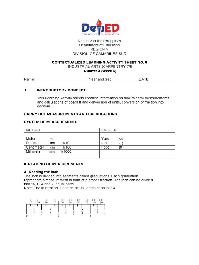 Las 6 Carpentry 7 8 q3 | PDF | Teaching Methods & Materials