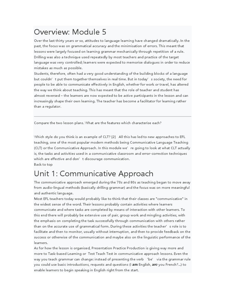 Overview: Module 5 | PDF