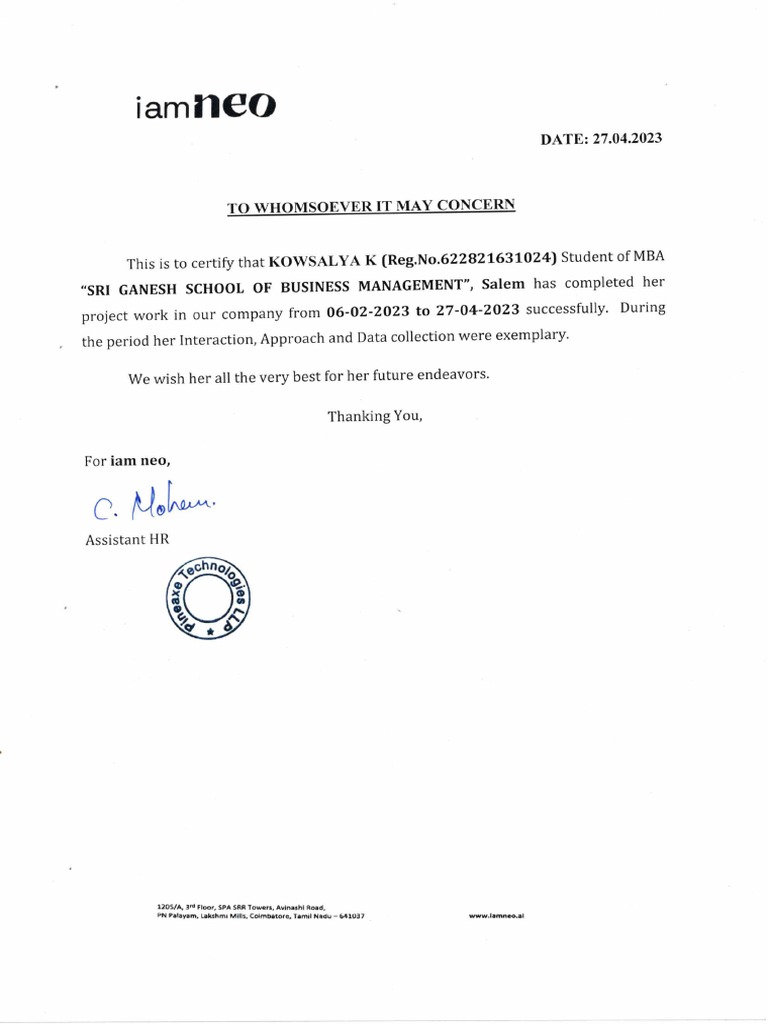 Kowsalya - Com | PDF