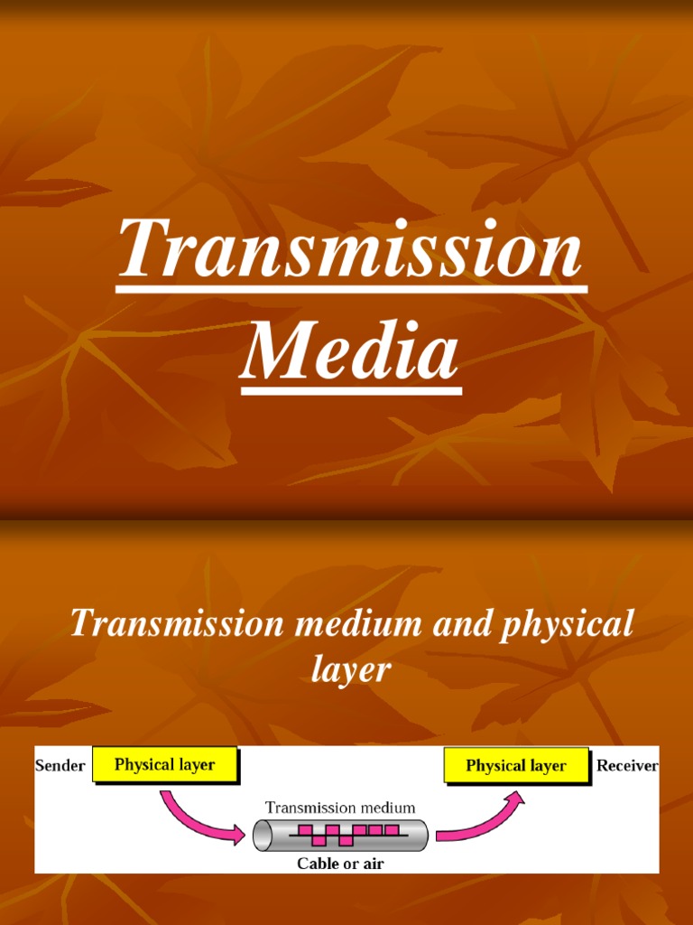 Transmission Media | PDF | Transmission Medium | Coaxial Cable