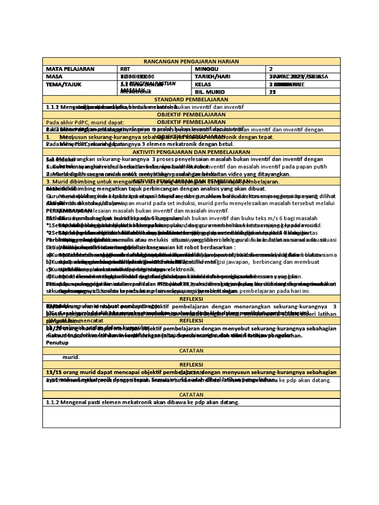 1.1 Reka Bentuk Mekatronik 1.1 Reka Bentuk Mekatronik 1.1 Reka Bentuk ...