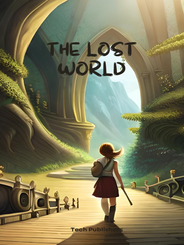 Brown Illustrated Lost World Book Cover | PDF