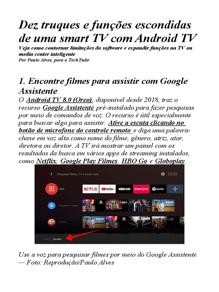 Dez Truques e Funções Escondidas de Uma Smart TV Com Android TV | PDF ... Dez Truques e Funções Escondidas de Uma Smart TV Com Android TV | PDF ...