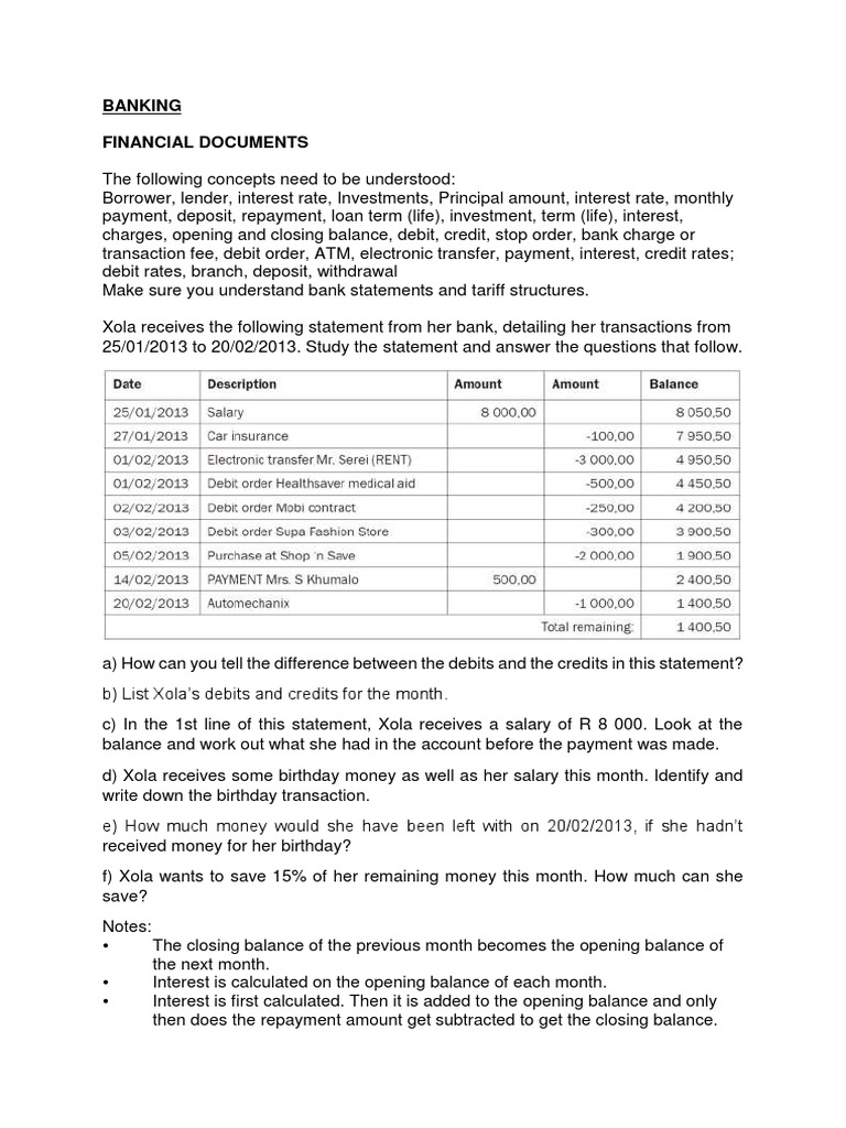 Banking, Inflation and Exchange Rates Notes and Questions | PDF ...