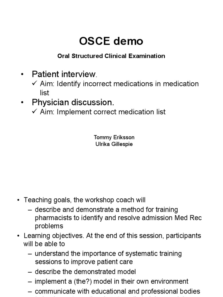 Osce | PDF | Pharmacist | Pharmacy