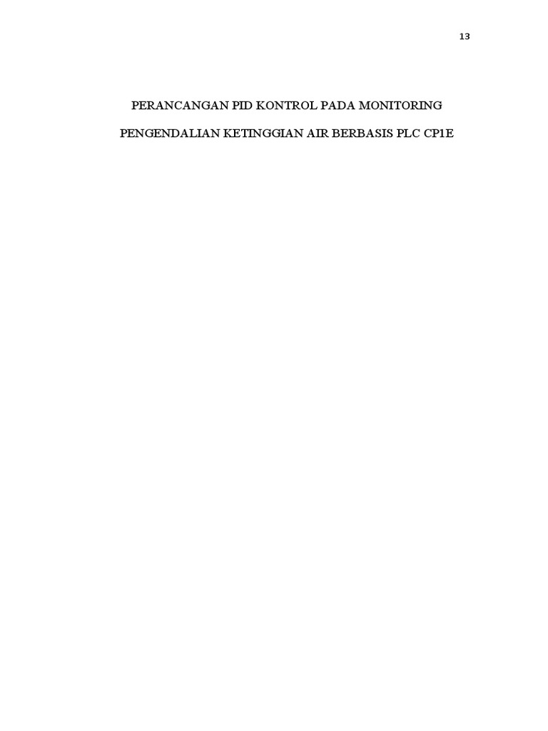 Topologi SCADA untuk Kontrol Ketinggian | PDF