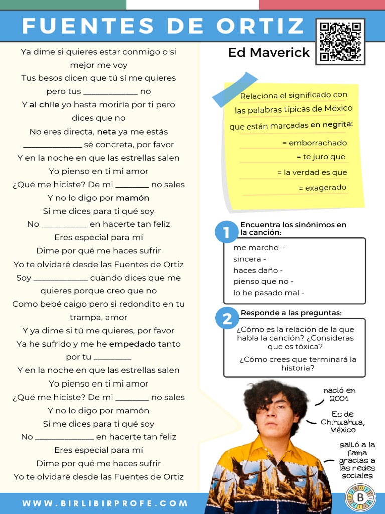 Ed Maverick - Fuentes de Ortiz para Clase de ELE | PDF