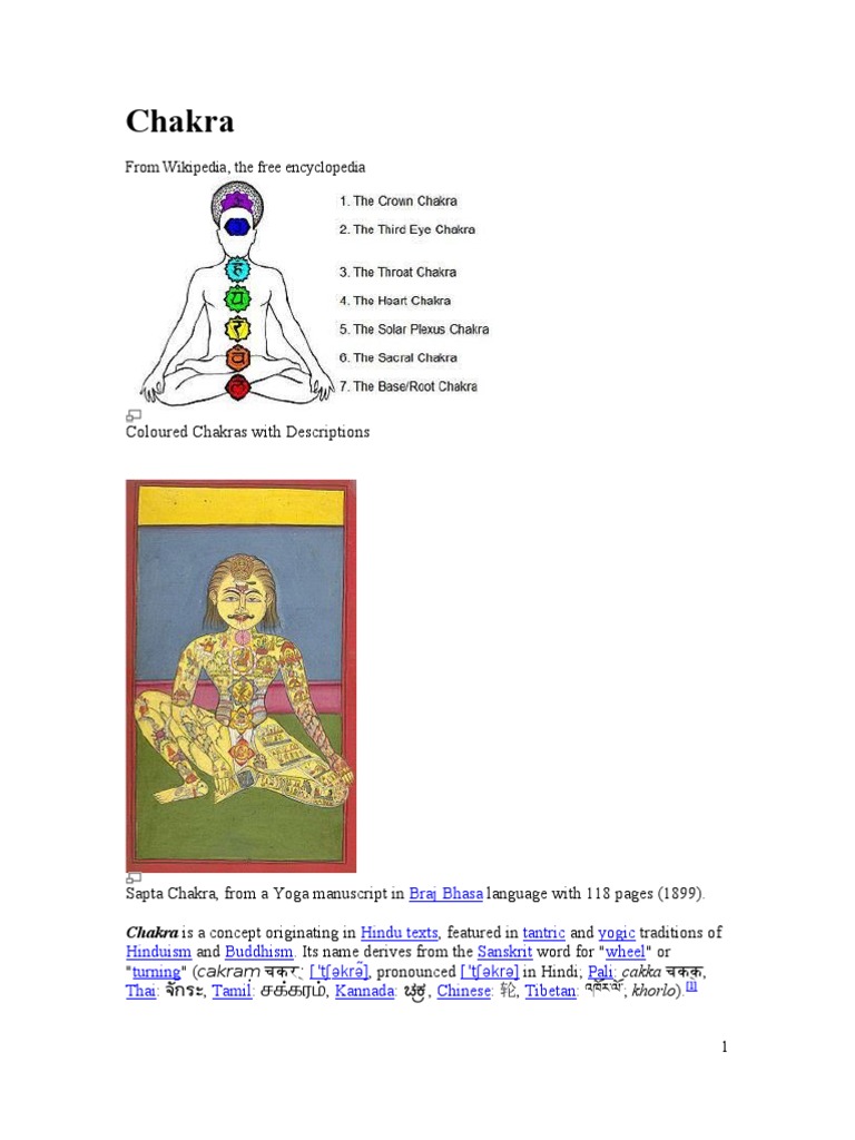 CHAKRAS | PDF | Chakra | Mind–Body Interventions