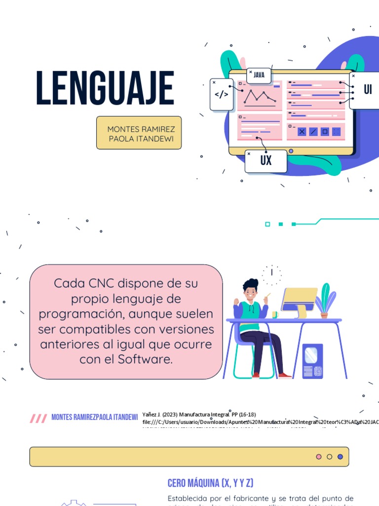 Lenguaje CNC | PDF | Control numerico | Programa de computadora